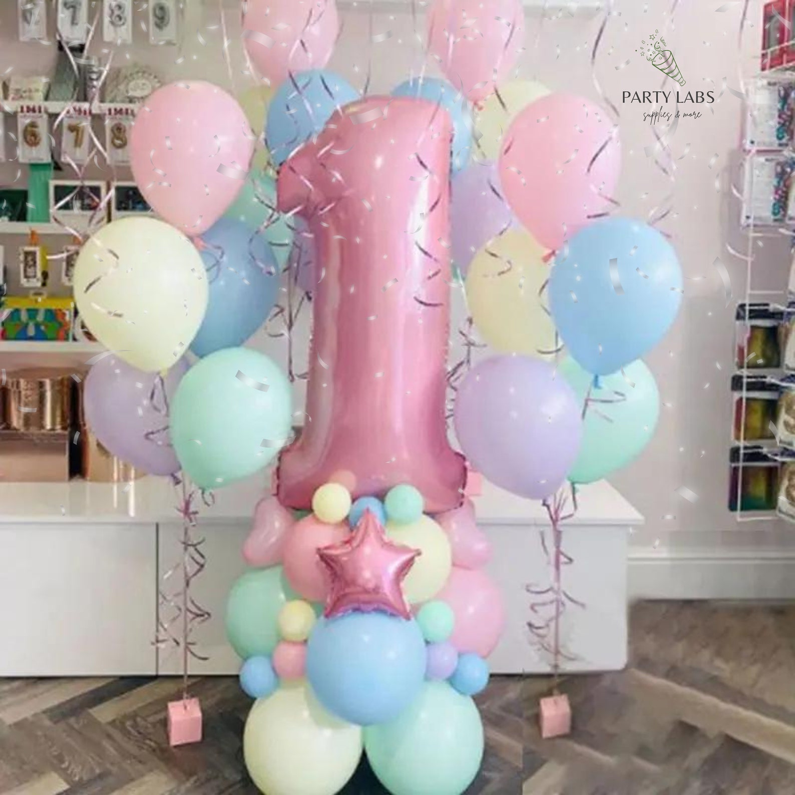 Birthday Pastel Balloon DIY Kit | Birthday Party Balloon Decoration for ...