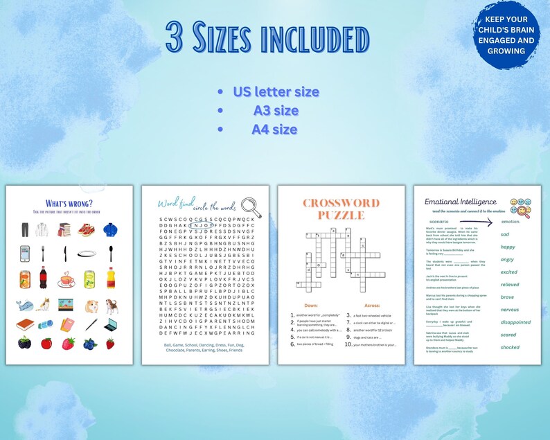 Games & Activities for Kids #1 , Entertaining and Teaching Printable ...
