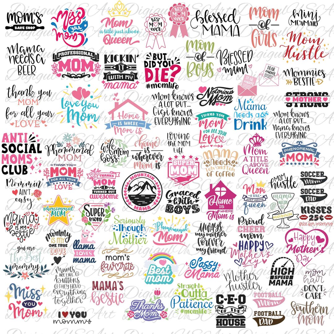 MEGA Mothersday Svg Bundle INSTANT DOWNLOAD Mother Svg - Etsy