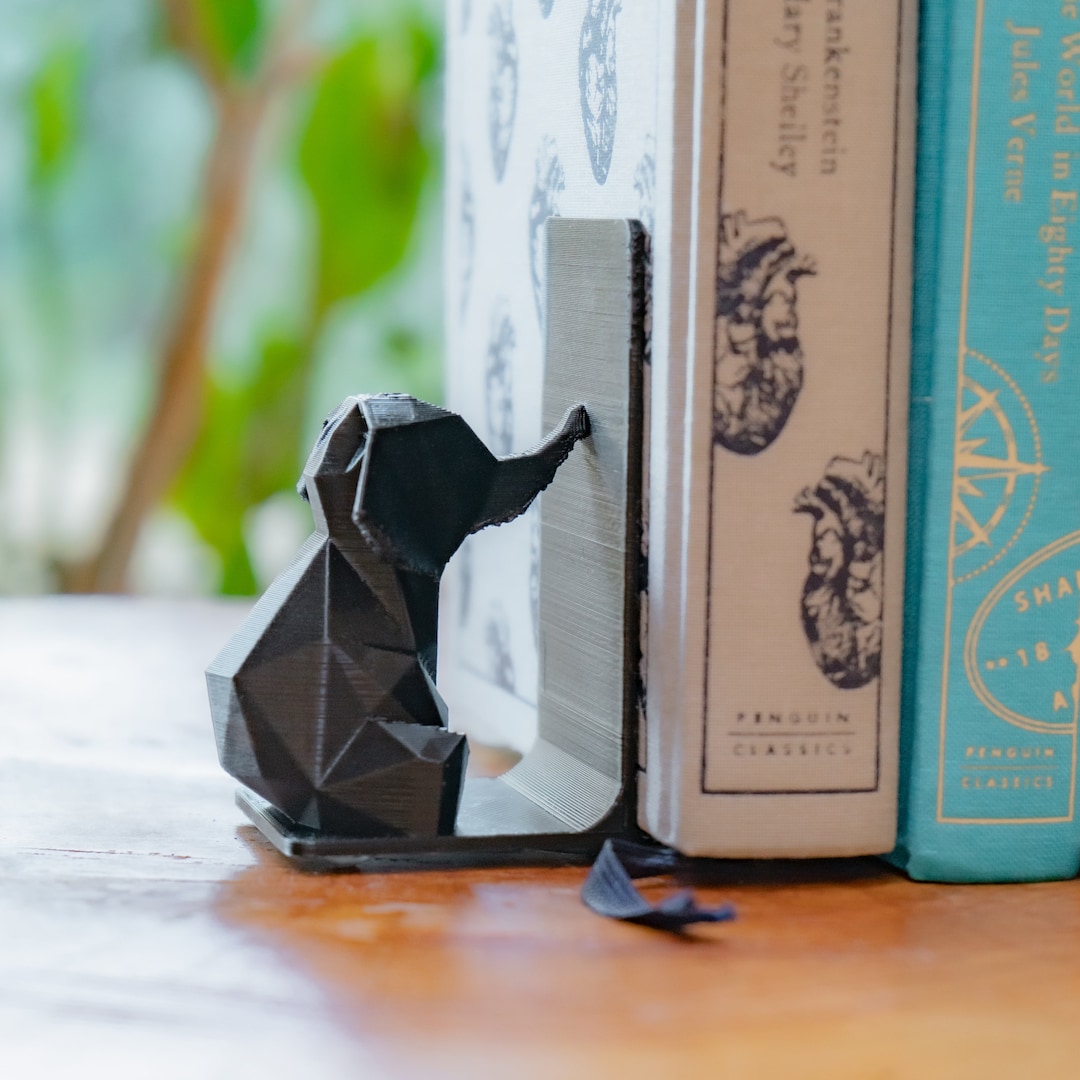 Sitting Elephant Bookend Cute Book Holder Gift Adorable - Etsy