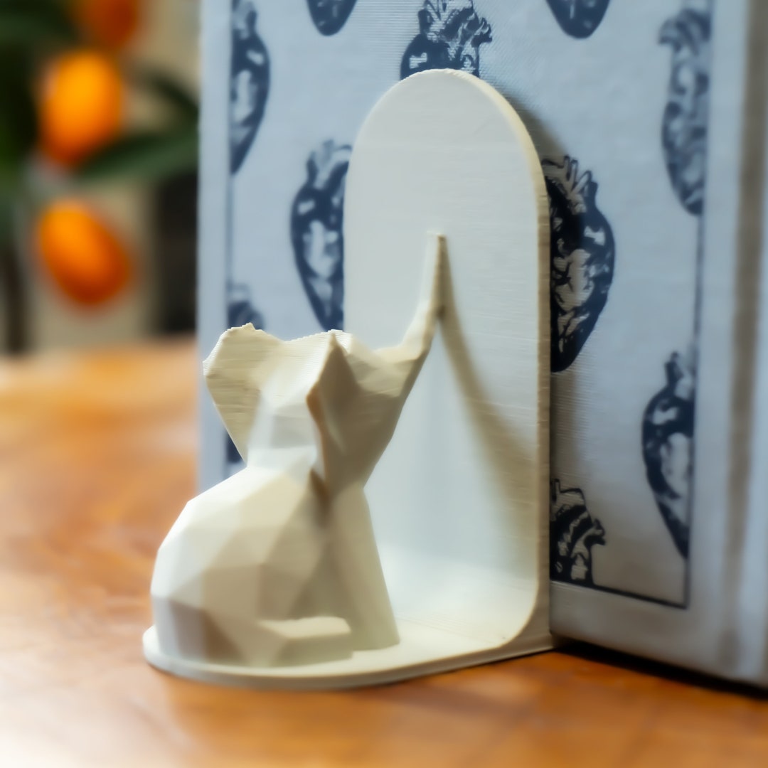 Baby Elephant Bookend Cute Book Holder Gift Adorable Animal Figure Low ...