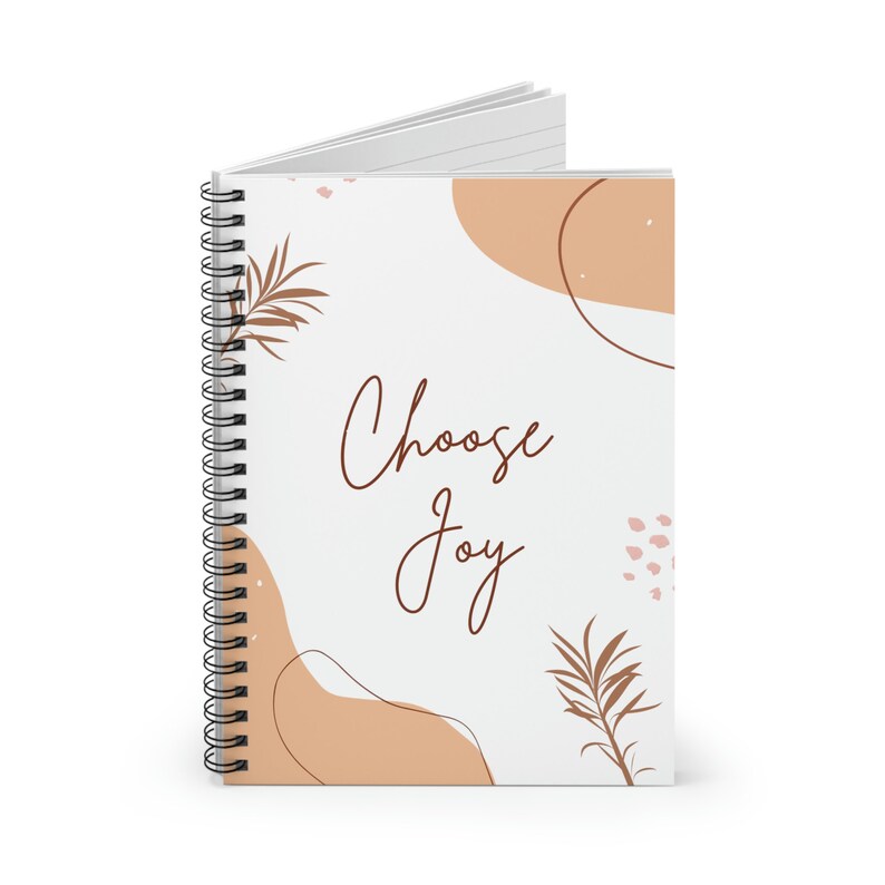 Choose Joy Lined Spiral Notebook Joy Notebook Inspirational Notes ...