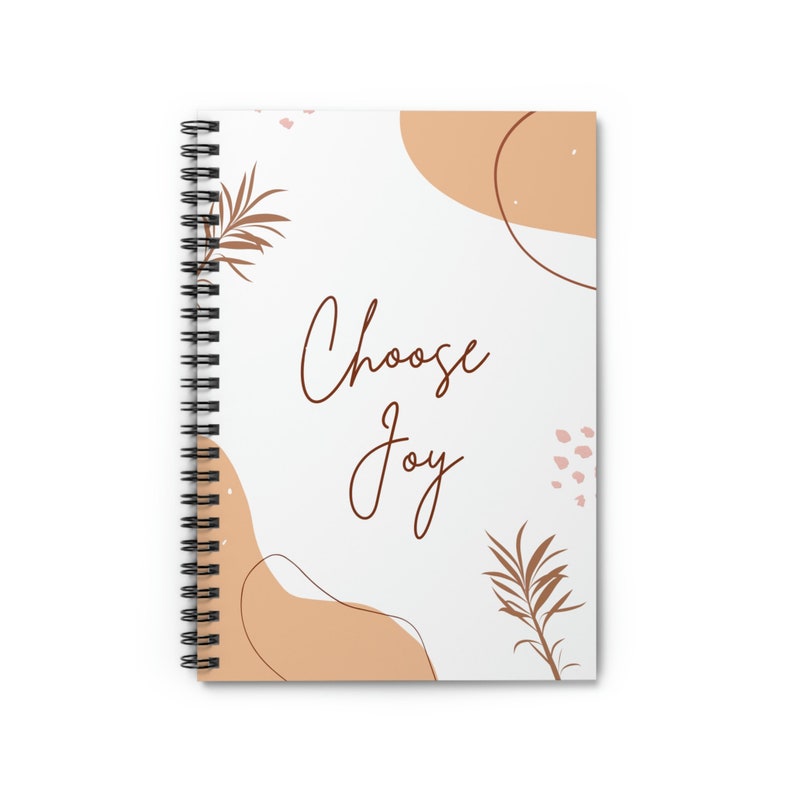Choose Joy Lined Spiral Notebook | Joy Notebook | Inspirational Notes ...