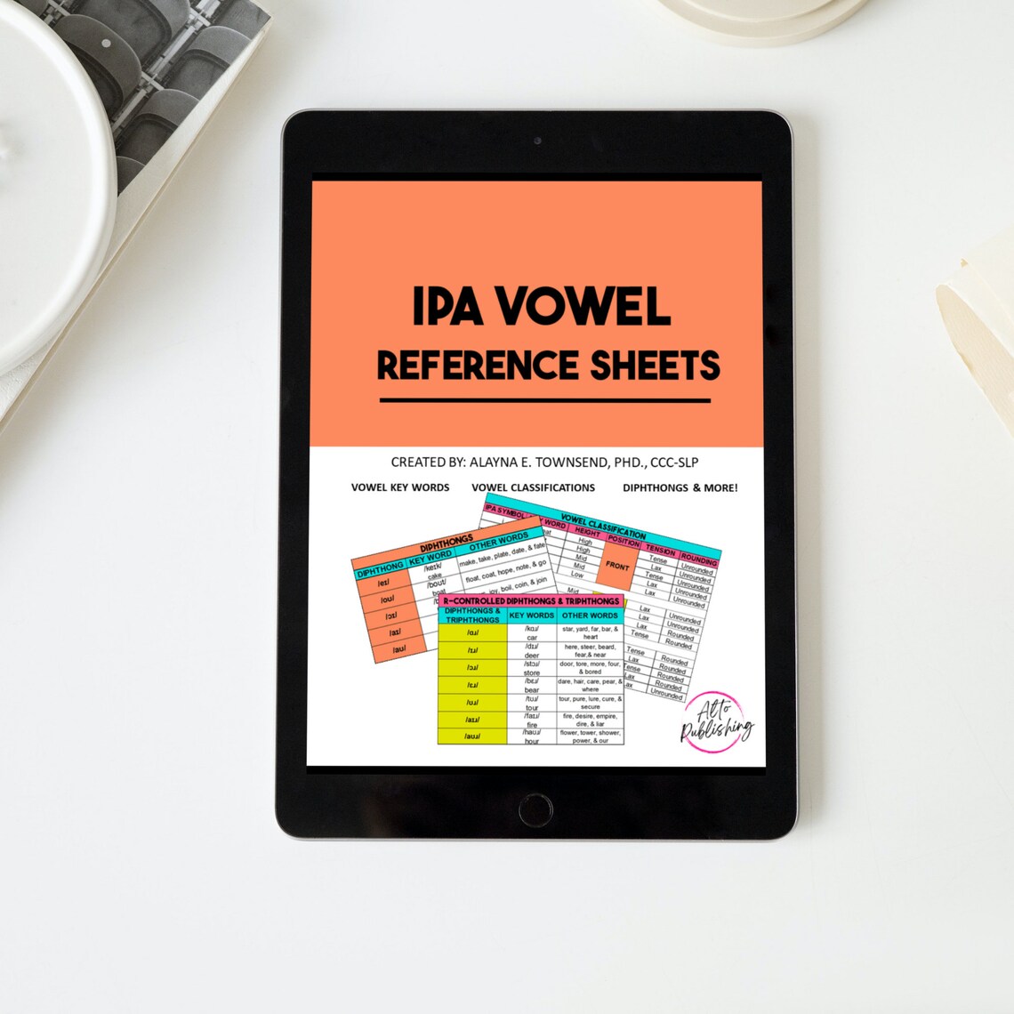 Phonetic Vowel Cheat Sheet, Phonetics Vowel Charts, IPA Vowel ...