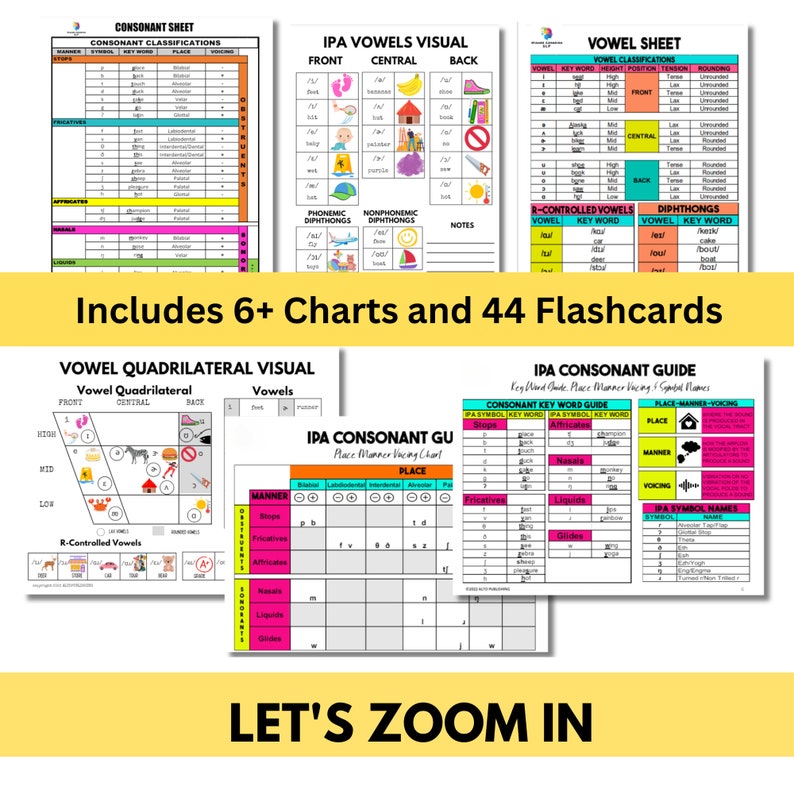 IPA Phonetics Mega Bundle: Consonant & Vowel Flashcards (digital ...