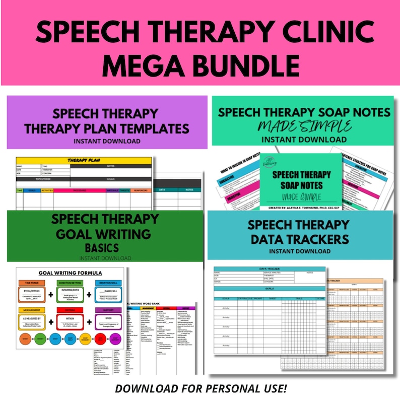 SLP Therapy Mega Bundle| Speech Therapy Lesson Plans| Speech Therapy ...