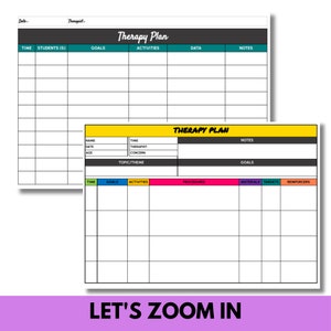 Speech Therapy Lesson Plan Templates: Pediatric Settings (digital ...