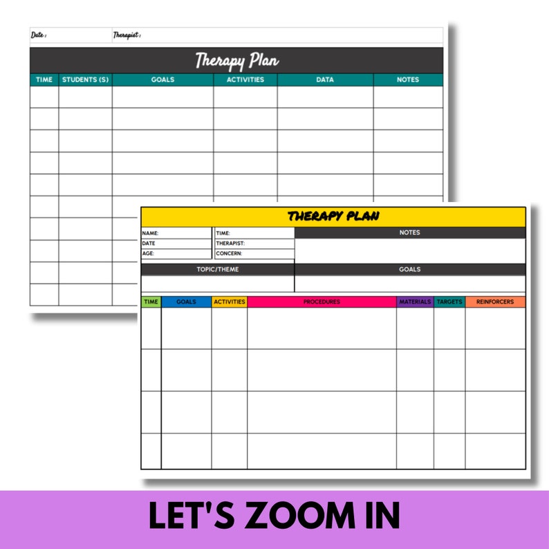 Speech Therapy Lesson Plan Templates: Pediatric Settings (digital ...