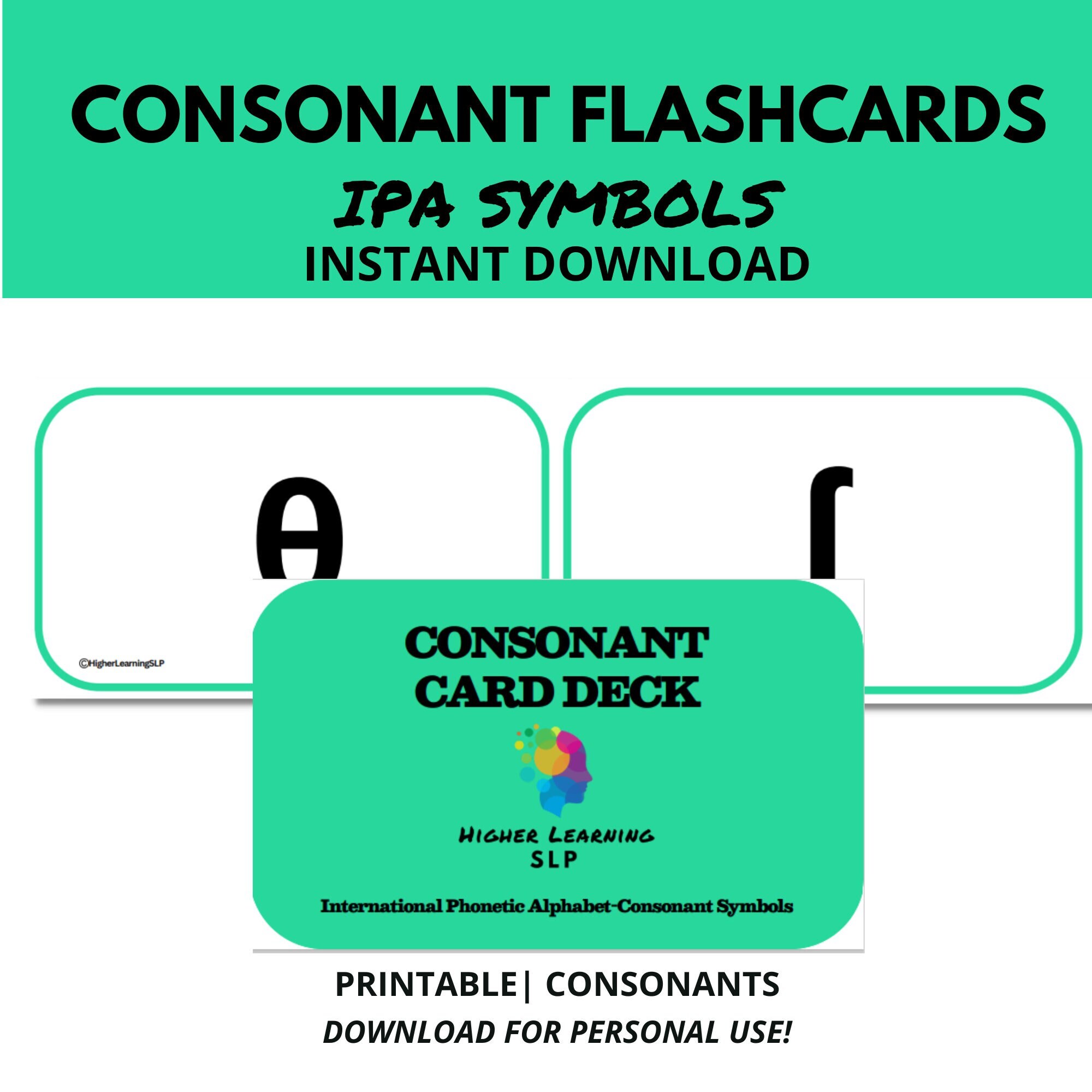 Phonetics Consonant Flashcards | Phonetics Practice Flashcards ...