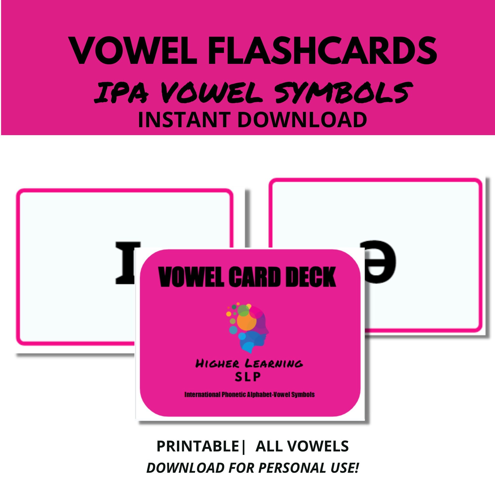 Phonetics Vowel Flashcards | Phonetics Practice Flashcards| Phonetics ...