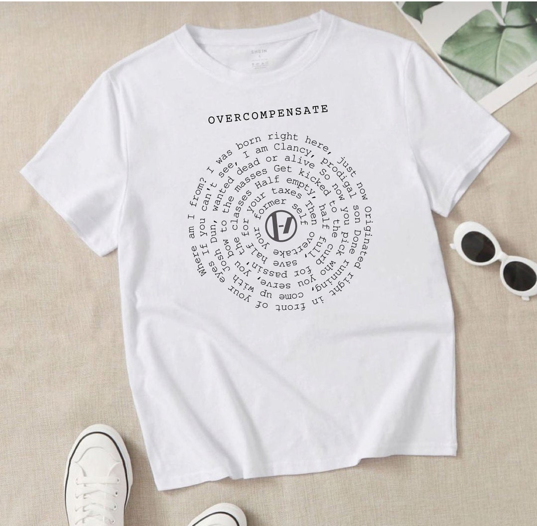 TOP Youth Shirt Overcompensate 21 Pilots Kids Lyric Shirt the Clancy ...