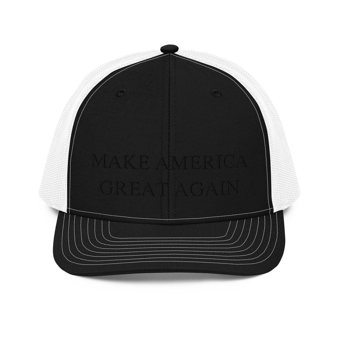 Black on Black MAGA Hat | Make American Great Again | Trucker Cap ...