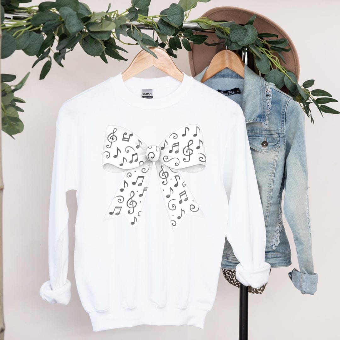 Music Note Sweatshirt | Watercolor | Cute Gift for Musicians | Soft ...