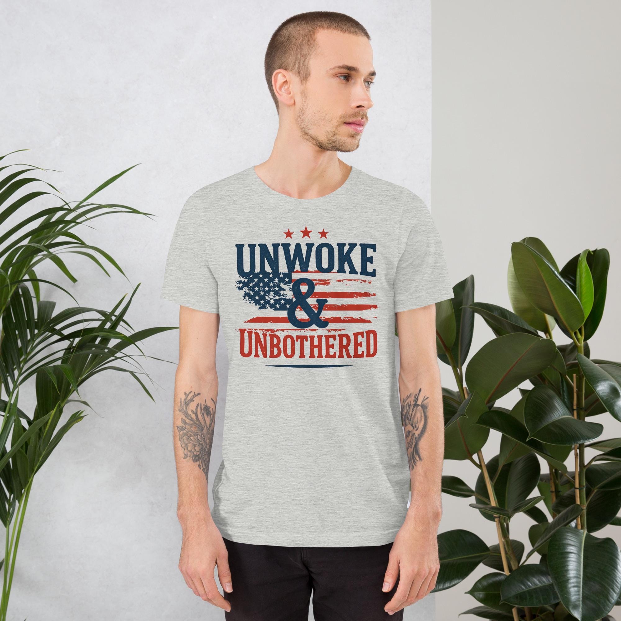 Unwoke and Unbothered Shirt | Funny Conservative Tee | Anti Woke Shirt ...