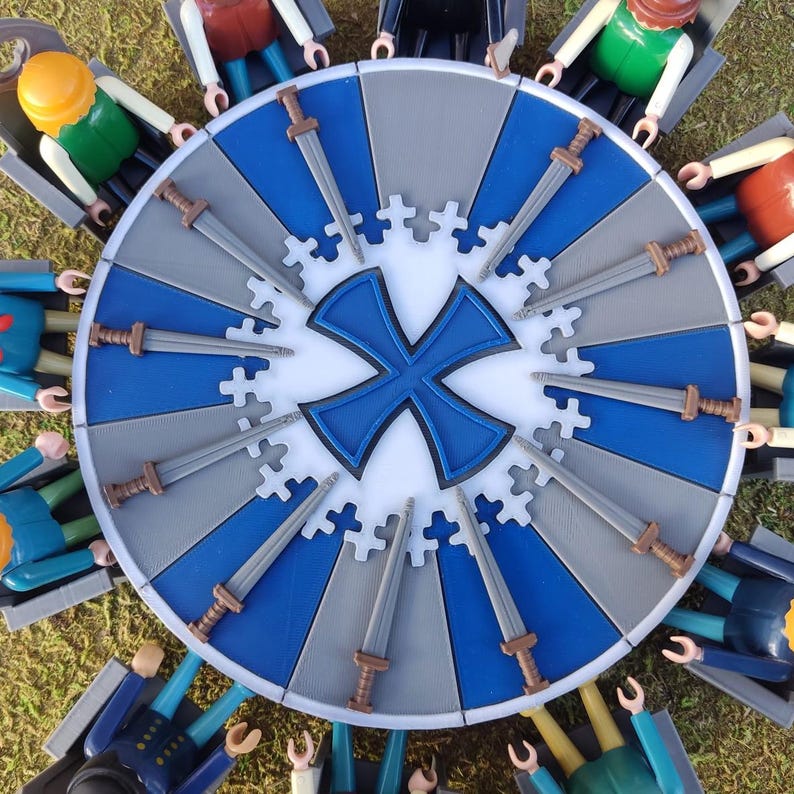 Custom Playmobil Round Table - 3D Printed Accessories - Playmobil ...