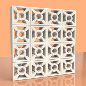 Set of 8 Breeze Blocks - 3D Model - Digital File Download - Etsy