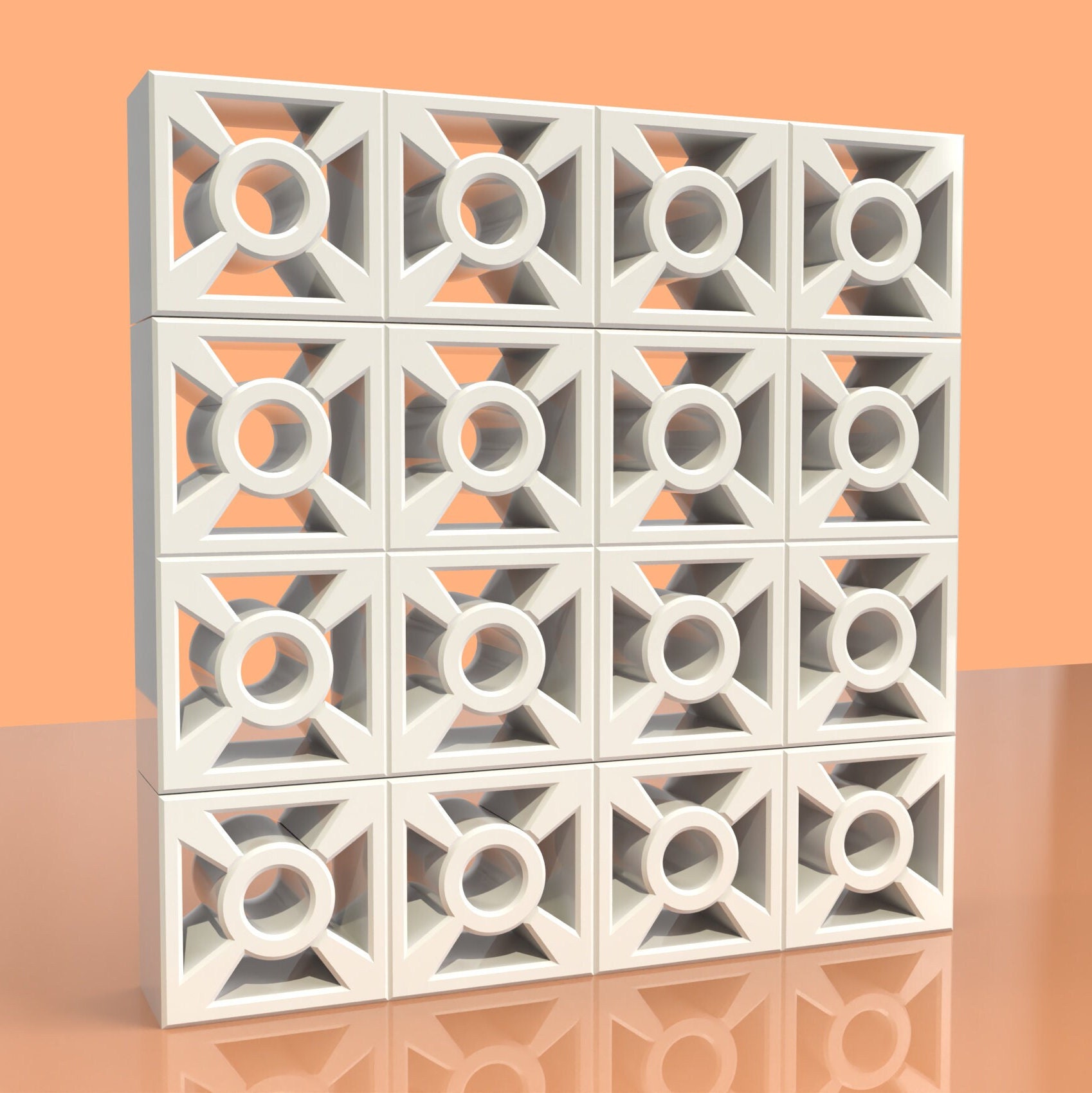 Set of 8 Breeze Blocks 3D Model Digital File Download - Etsy