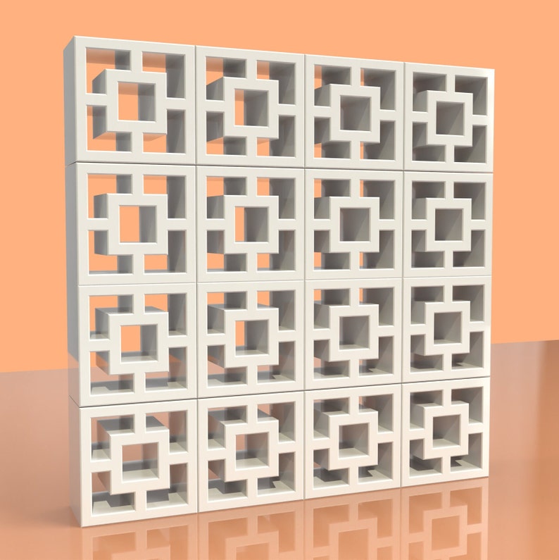 Set of 8 Breeze Blocks - 3D Model - Digital File Download - Etsy
