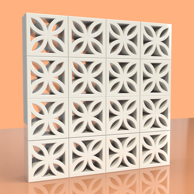 Set of 8 Breeze Blocks - 3D Model - Digital File Download - Etsy
