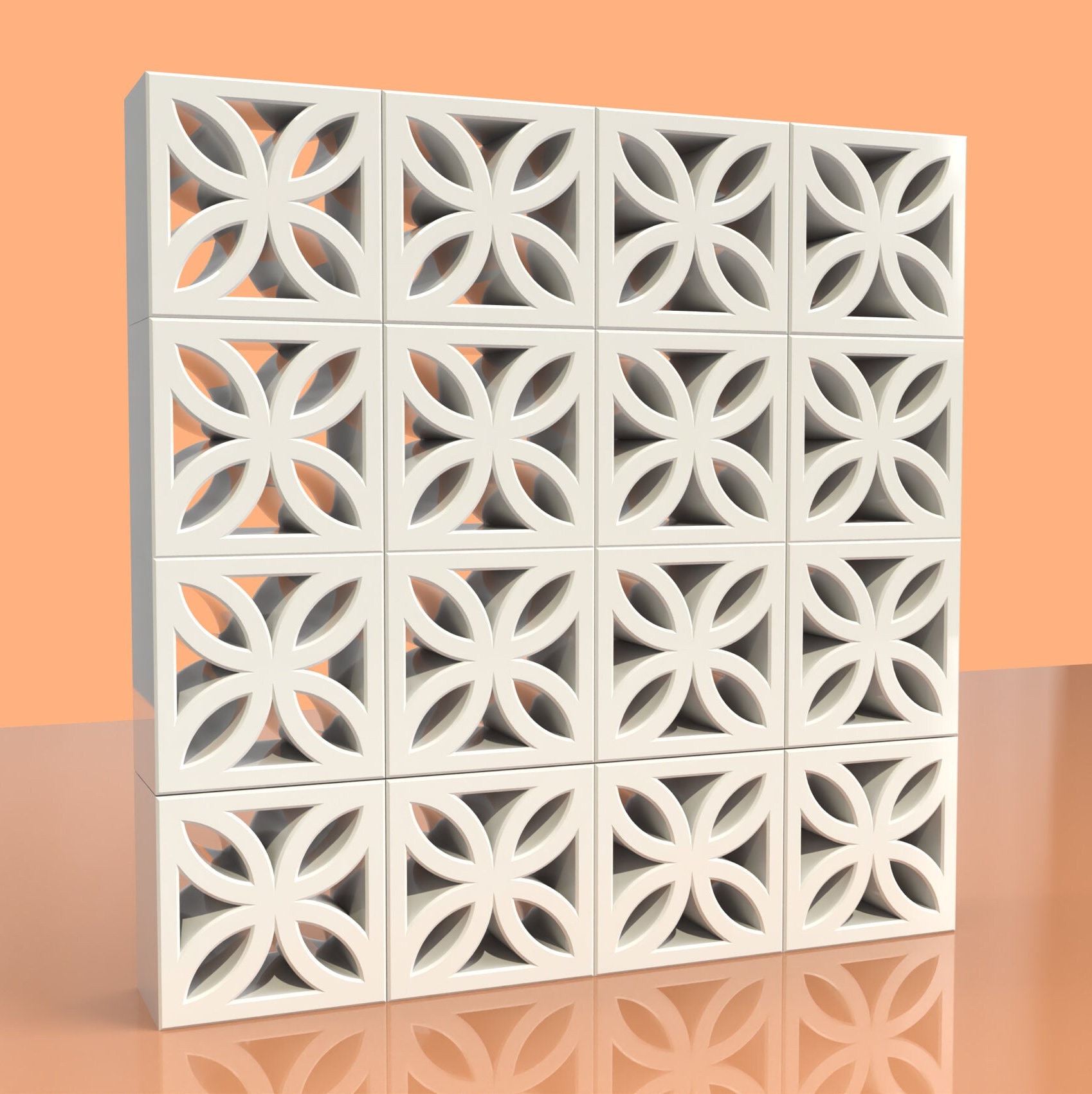 Set of 8 Breeze Blocks - 3D Model - Digital File Download - Etsy