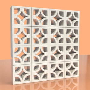 Set of 8 Breeze Blocks - 3D Model - Digital File Download - Etsy