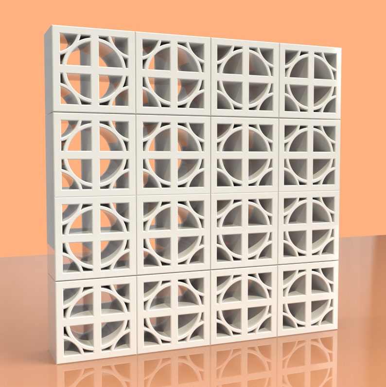 Set of 8 Breeze Blocks - 3D Model - Digital File Download - Etsy