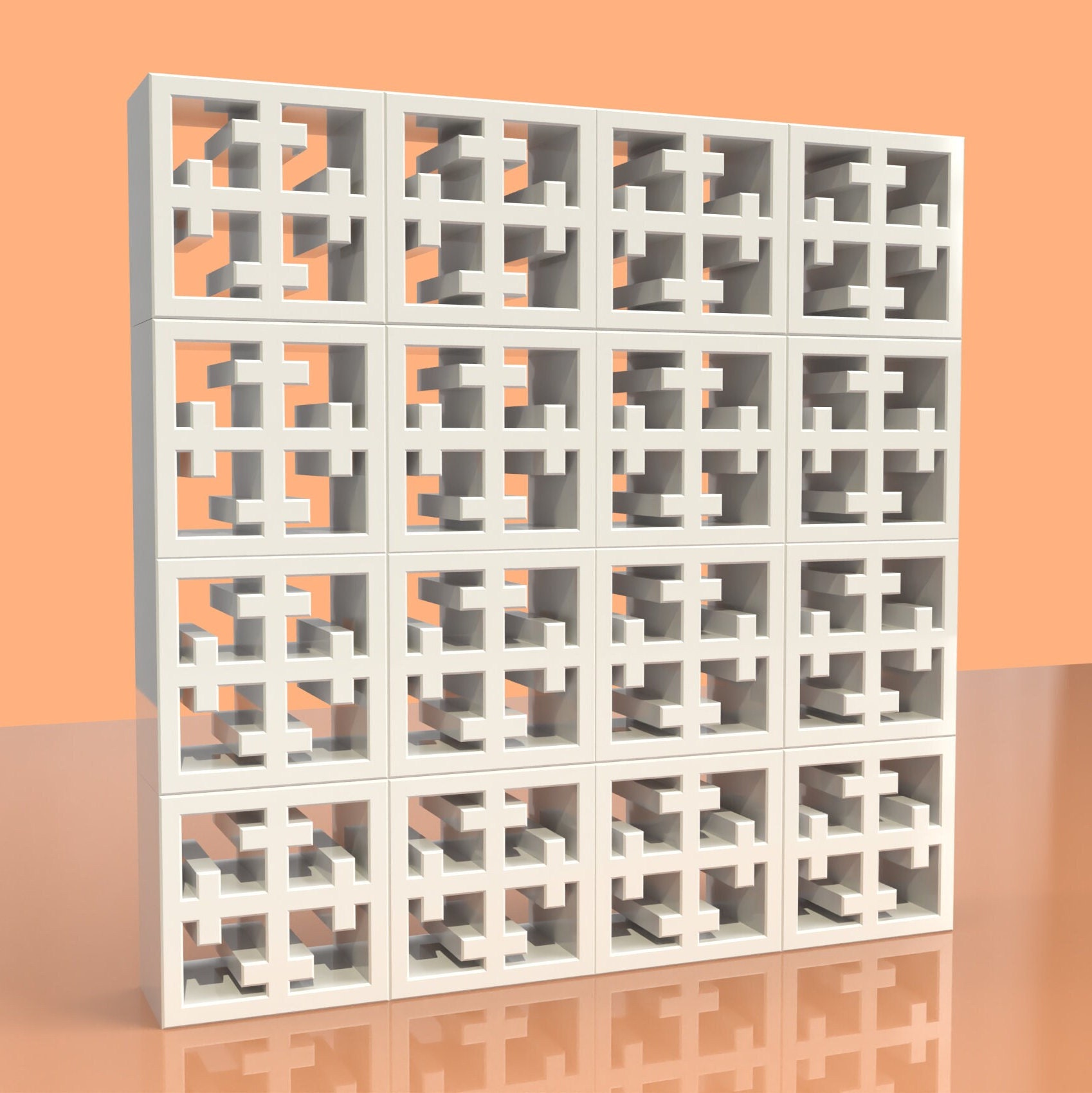 Set of 8 Breeze Blocks 3D Model Digital File Download - Etsy