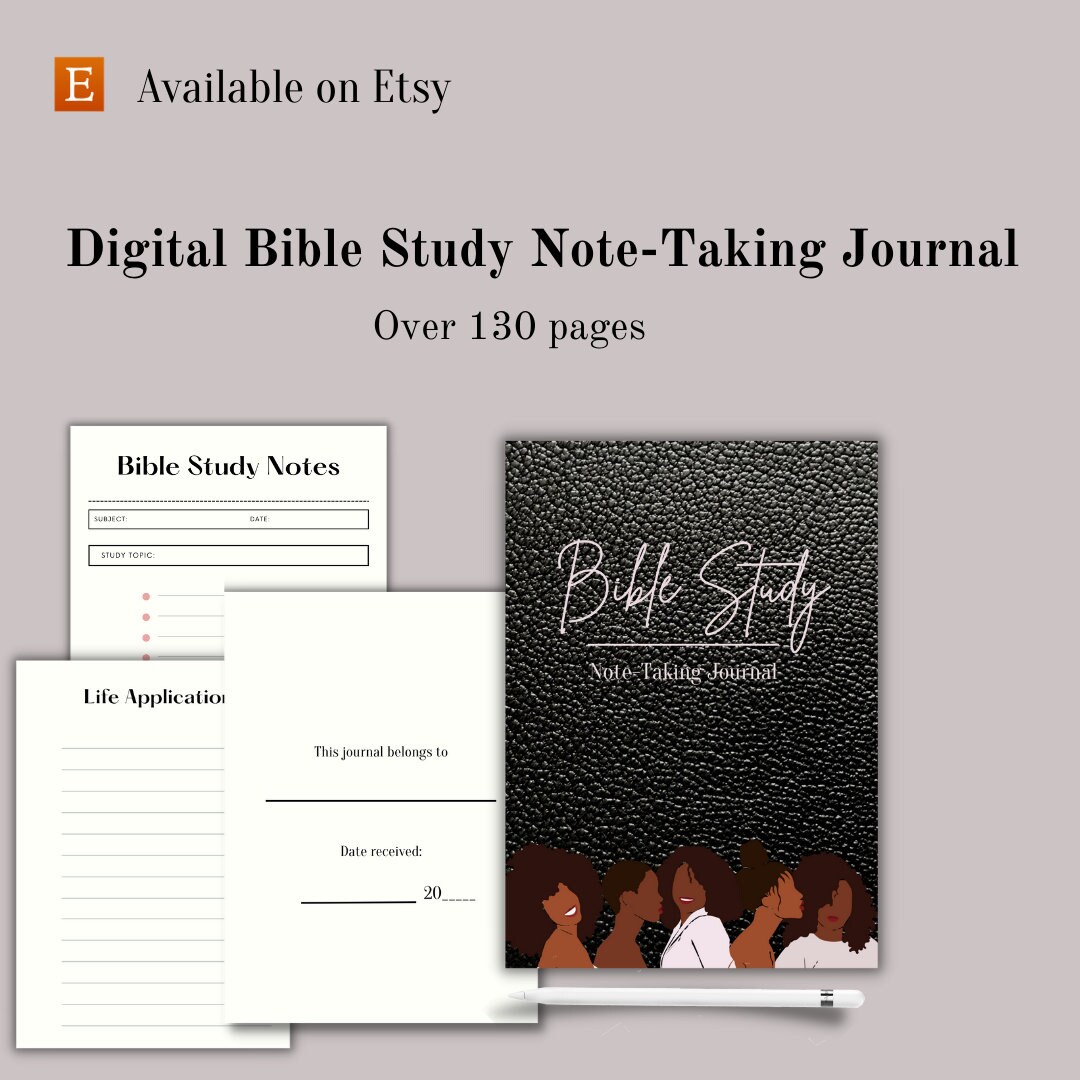 Bible Study Note-taking Journal - Etsy