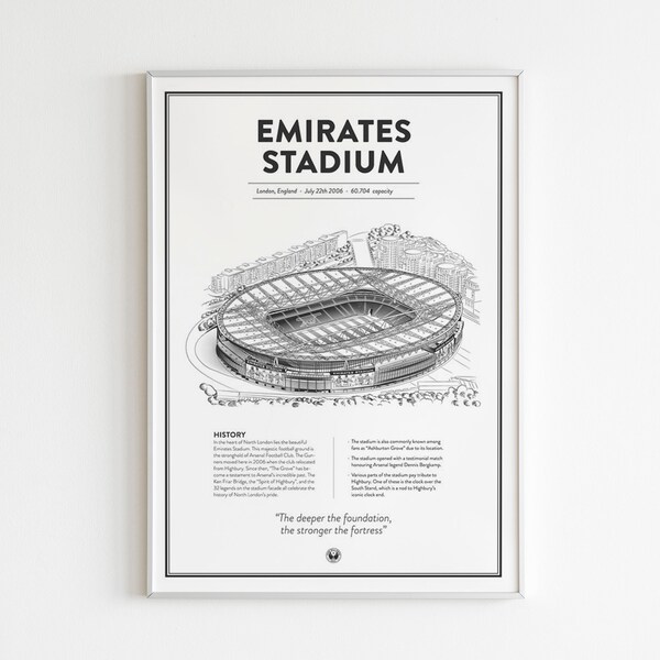 Emirates Stadium - Etsy