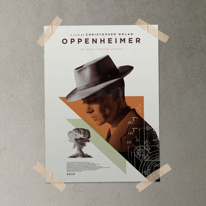 Oppenheimer Poster, Christopher Nolan Movie Poster, Oppenheimer Movie ...