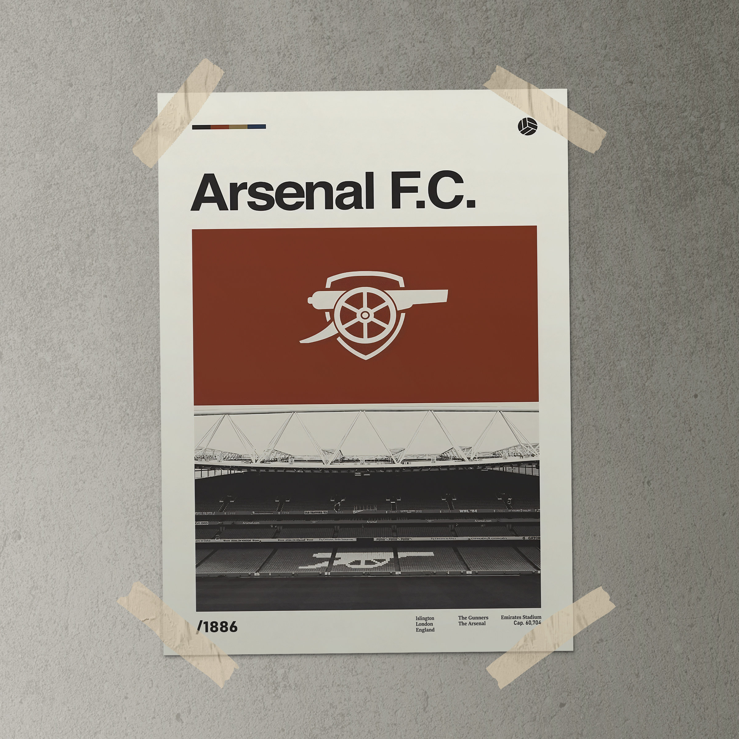 Arsenal Poster, Emirates Stadium Poster, Wall Art, Wall Decor, 4K ...