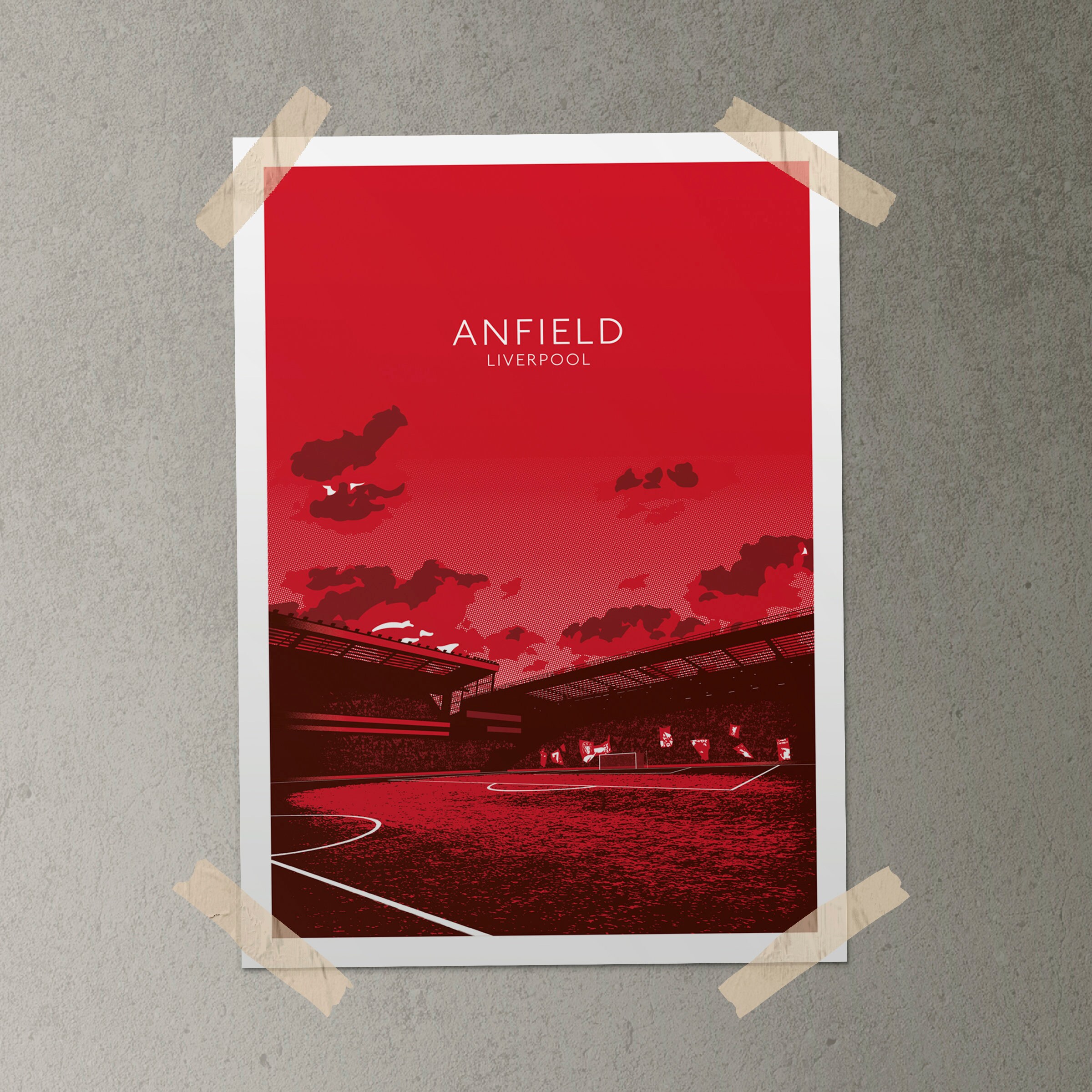 Liverpool Poster, Anfield Stadium Poster, Wall Art, Wall Decor, 4K ...