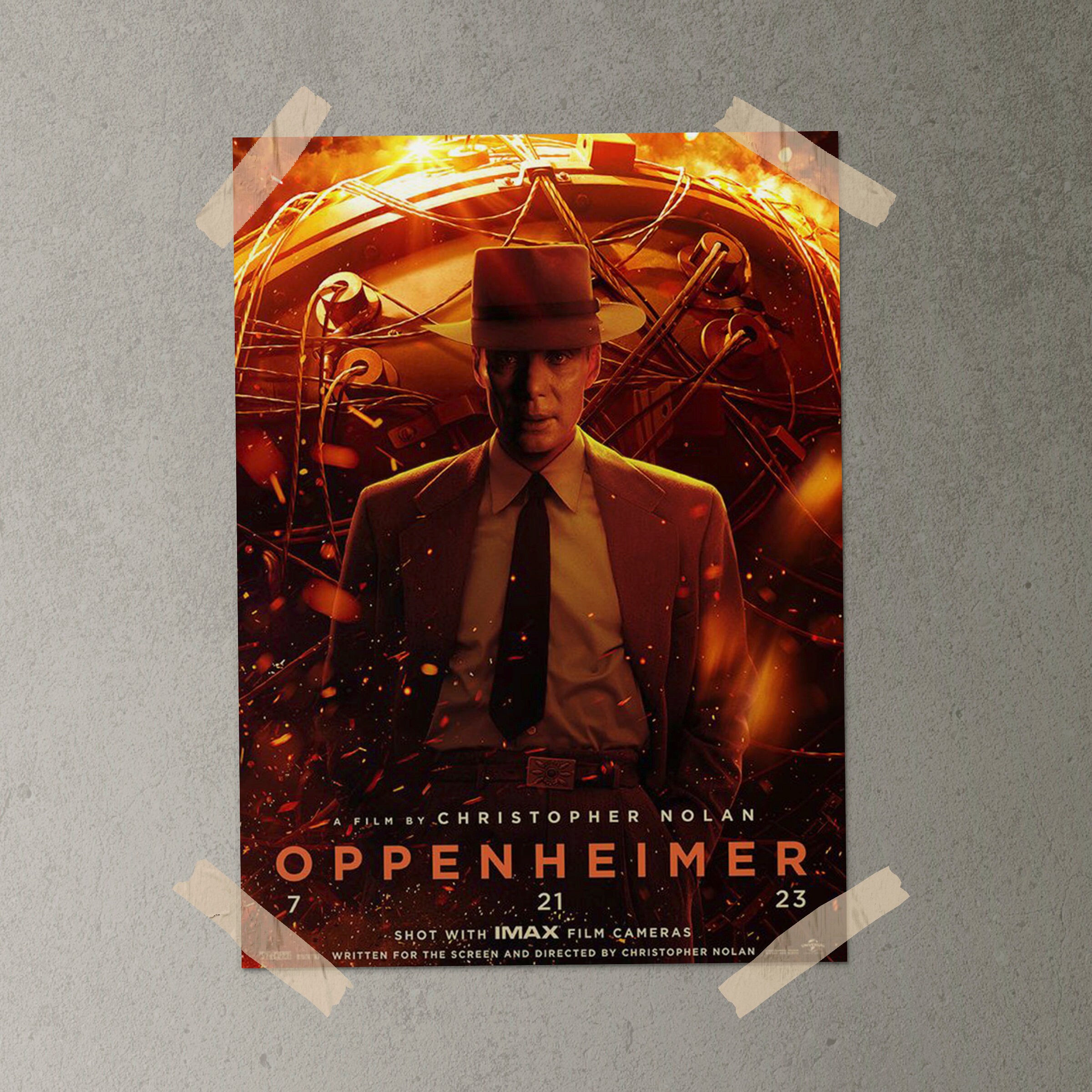 Oppenheimer Poster, Christopher Nolan Movie Poster, Oppenheimer Movie ...
