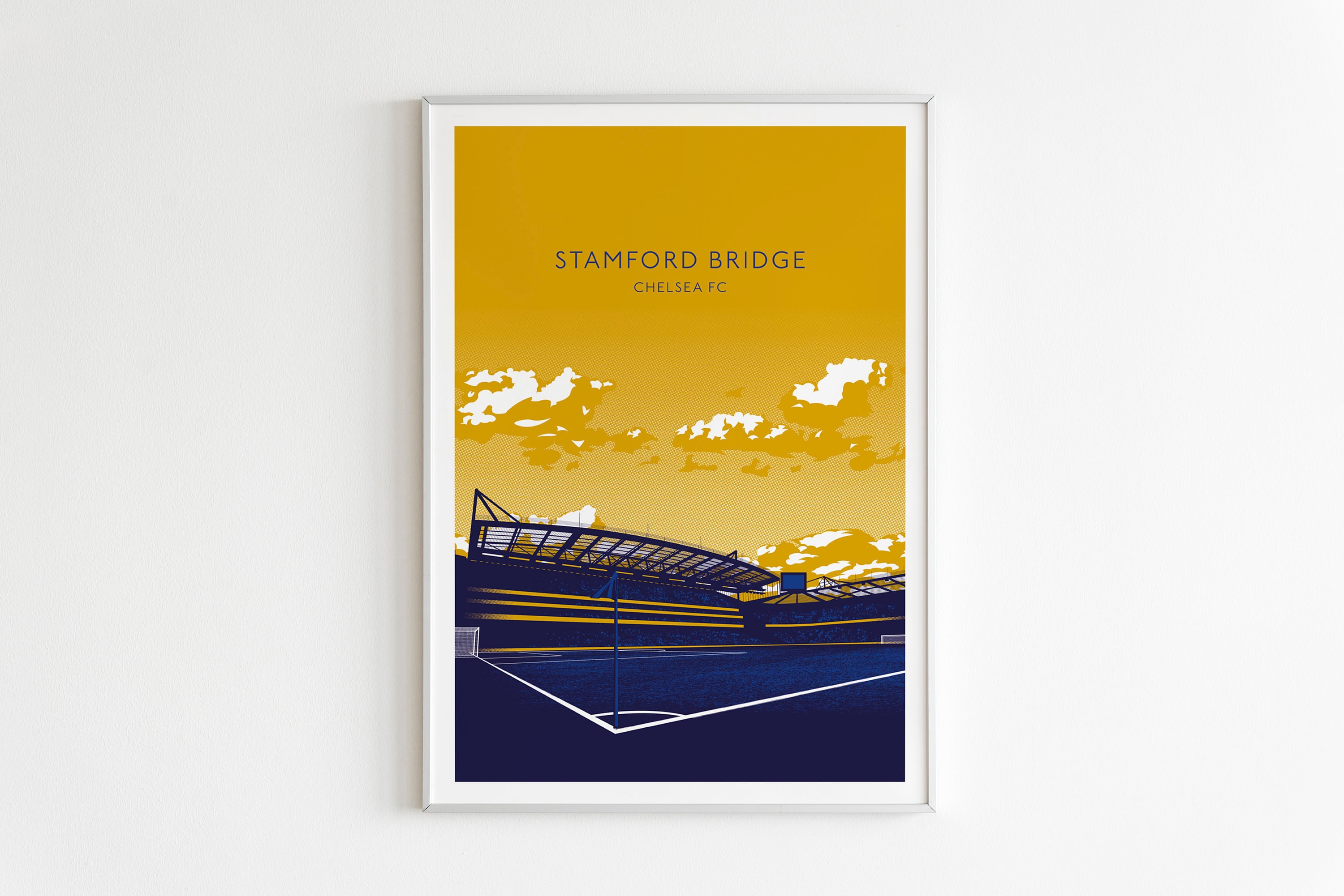 Chelsea Poster, Stamford Bridge Stadium Poster, Wall Art, Wall Decor ...