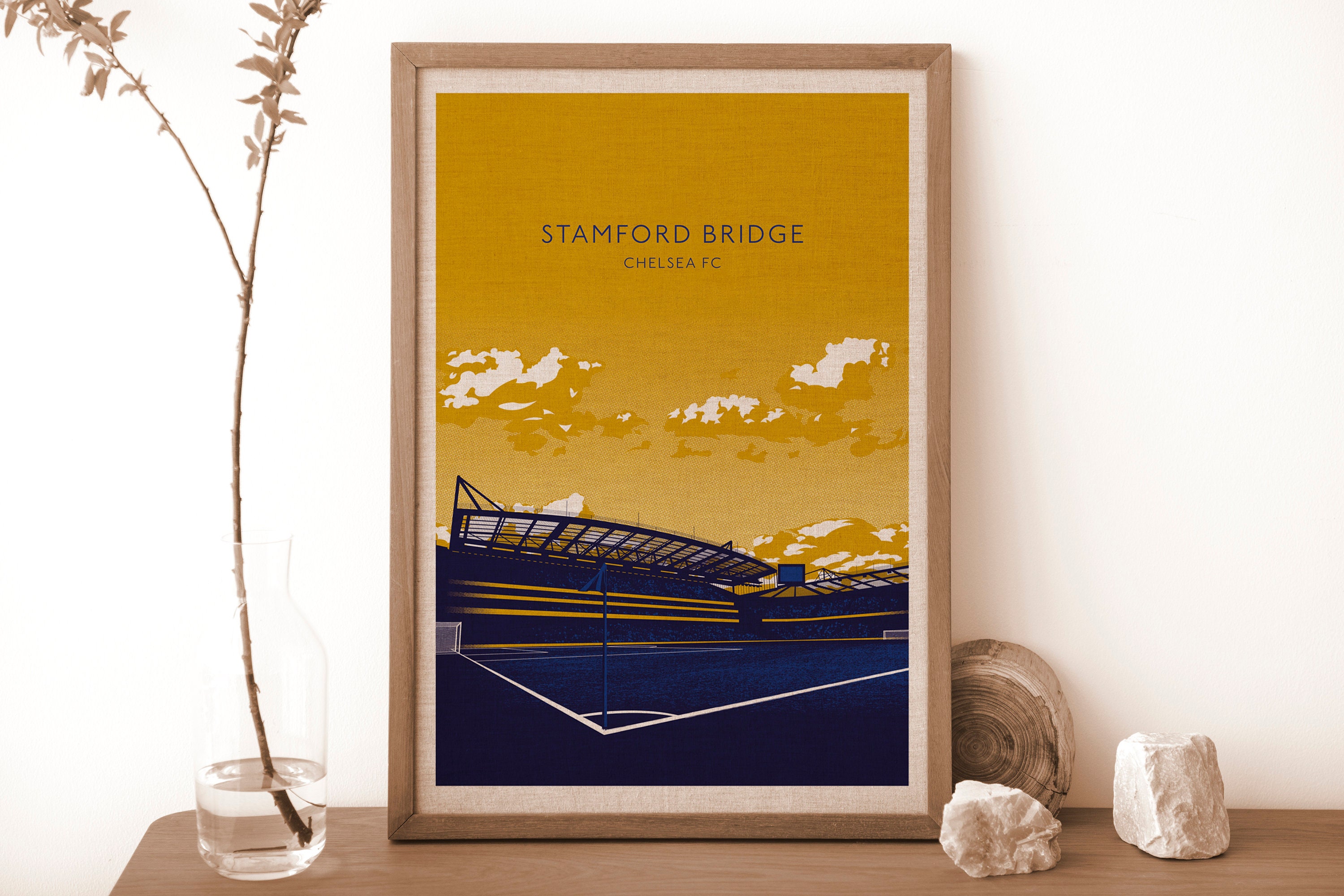 Chelsea Poster, Stamford Bridge Stadium Poster, Wall Art, Wall Decor ...