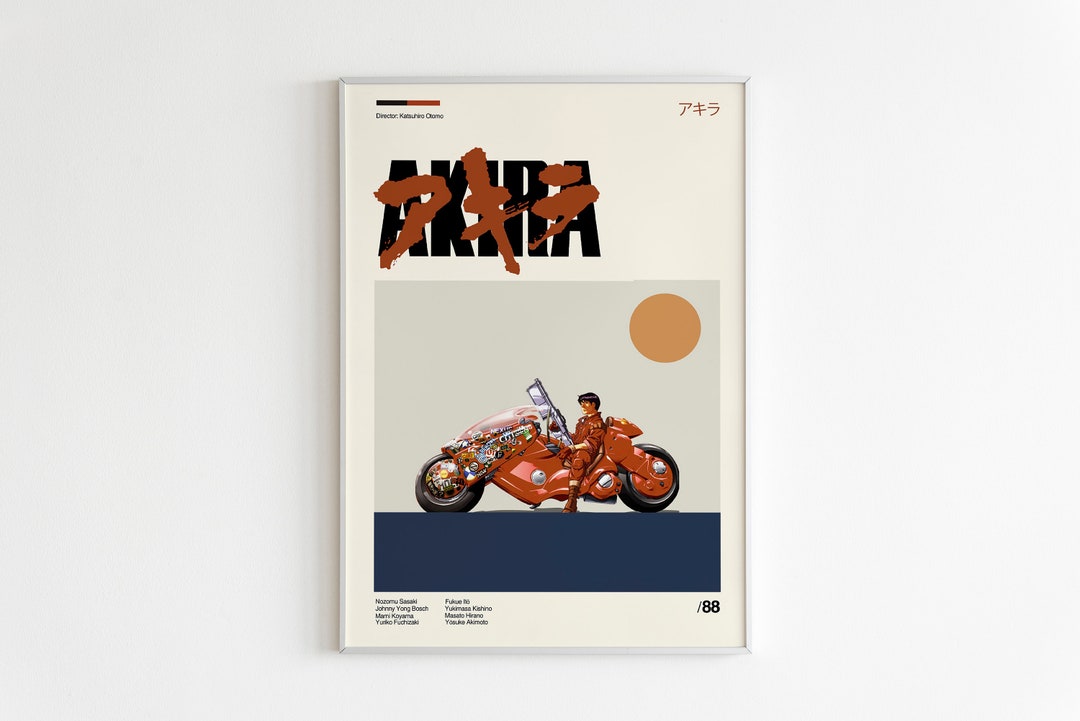 Akira Movie Poster Akira Print Movie Poster Minimalist - Etsy