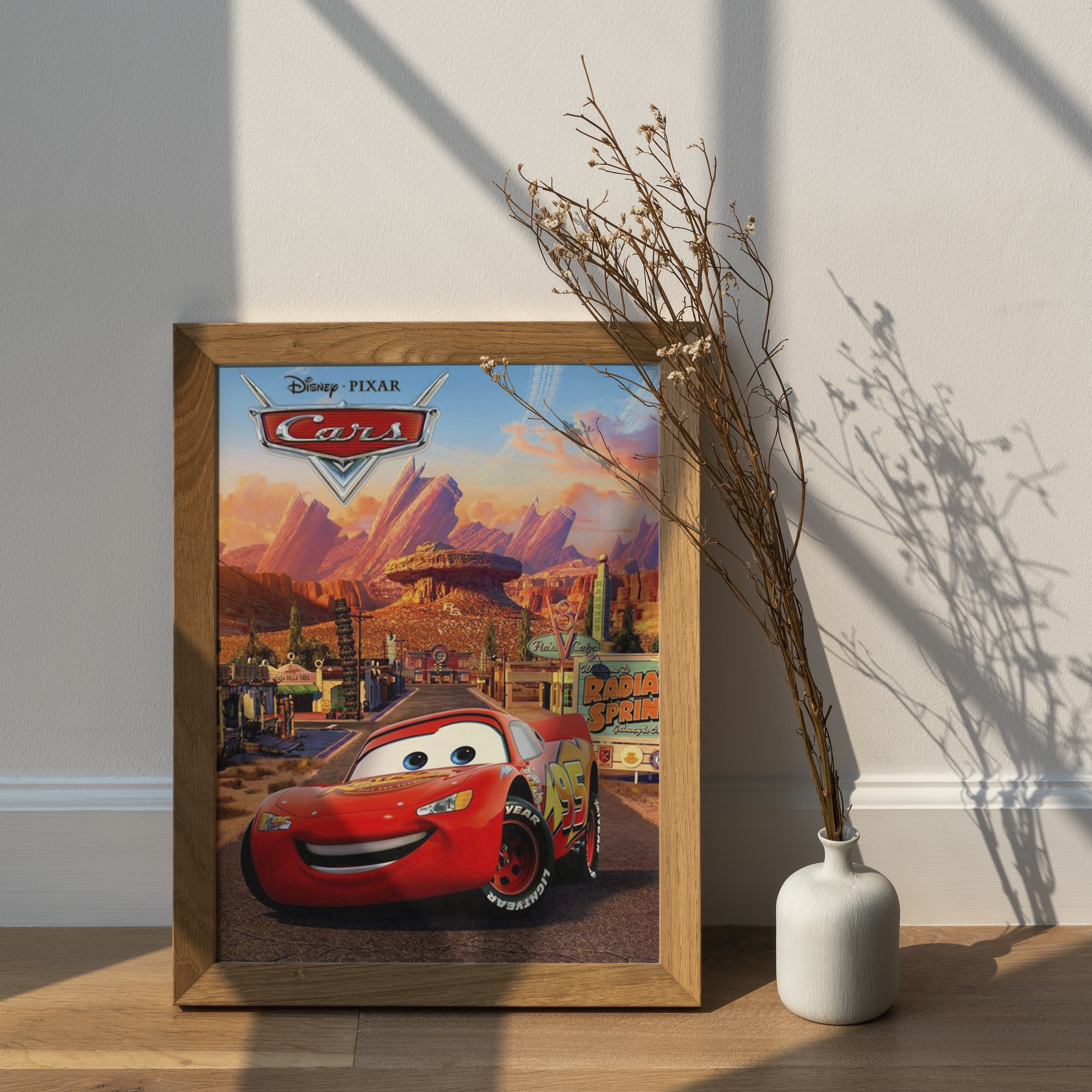 Cars Movie Poster, Cars, Hudson Hornets, Lightning McQueen