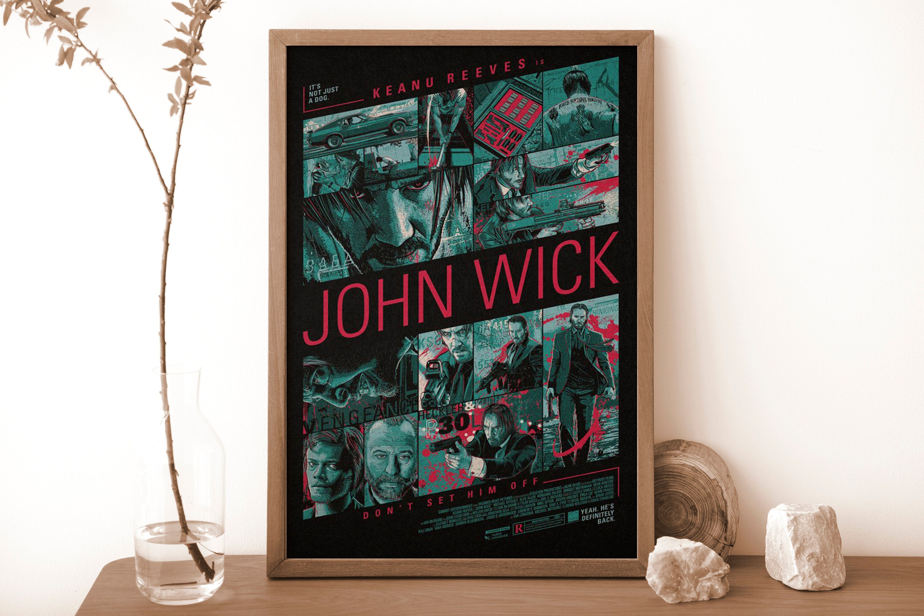 John Wick Poster, Movie Poster, Vintage Poster
