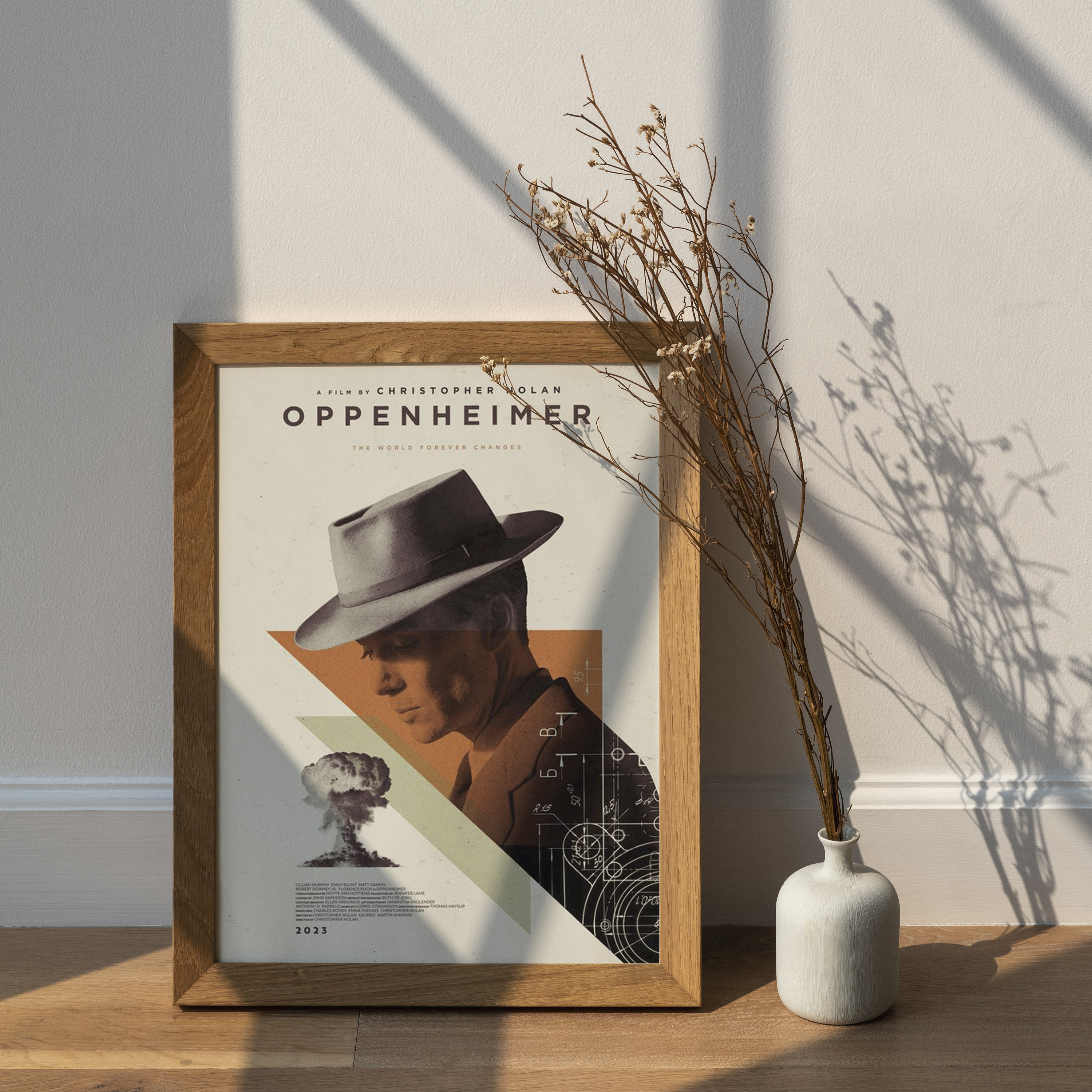 Oppenheimer Poster, Christopher Nolan Movie Poster, Oppenheimer Movie ...