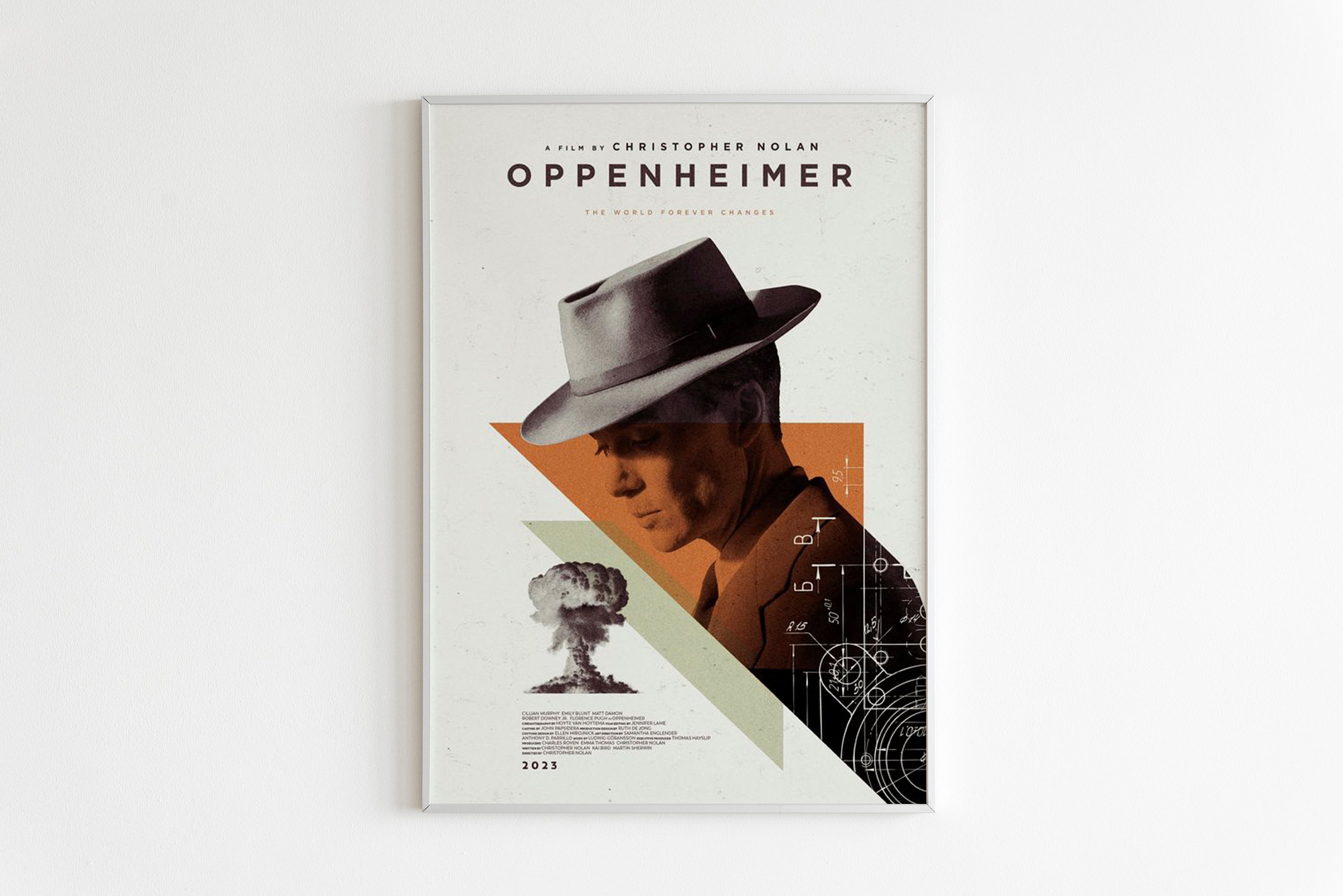 Oppenheimer Poster, Christopher Nolan Movie Poster, Oppenheimer Movie ...