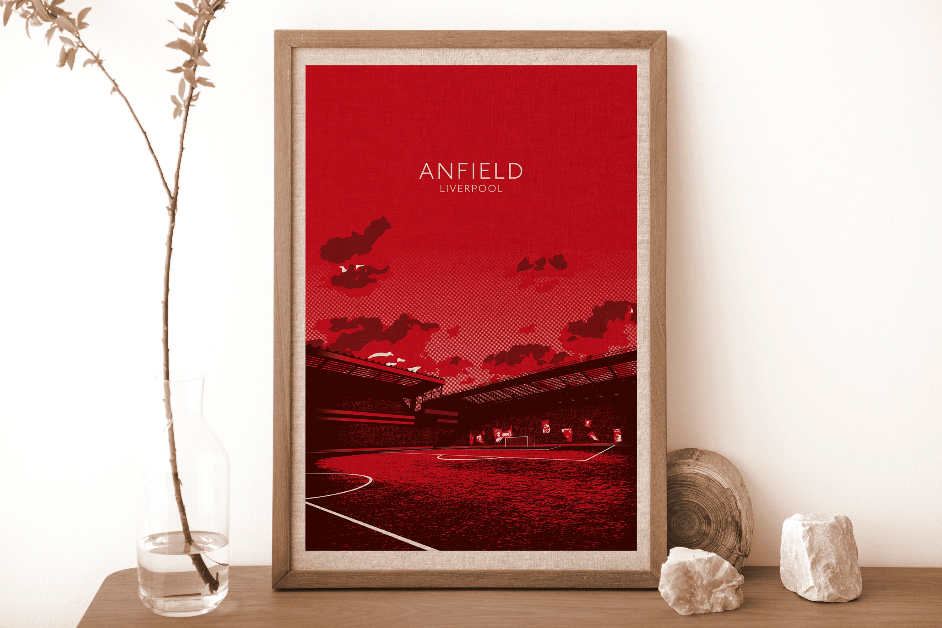 Liverpool Poster, Anfield Stadium Poster, Wall Art, Wall Decor, 4K ...