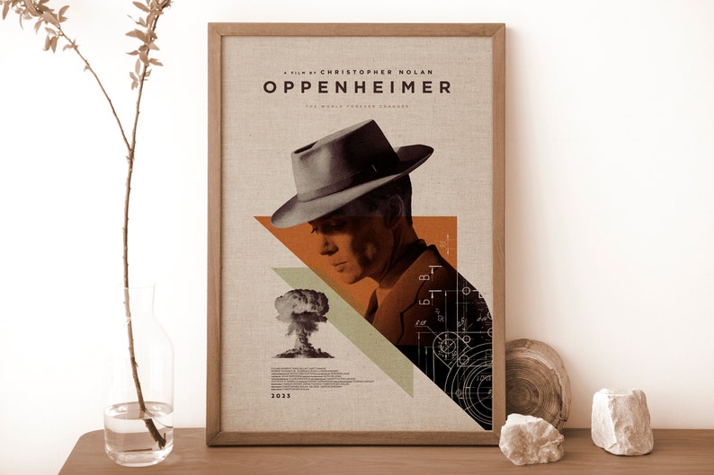 Oppenheimer Poster, Christopher Nolan Movie Poster, Oppenheimer Movie ...