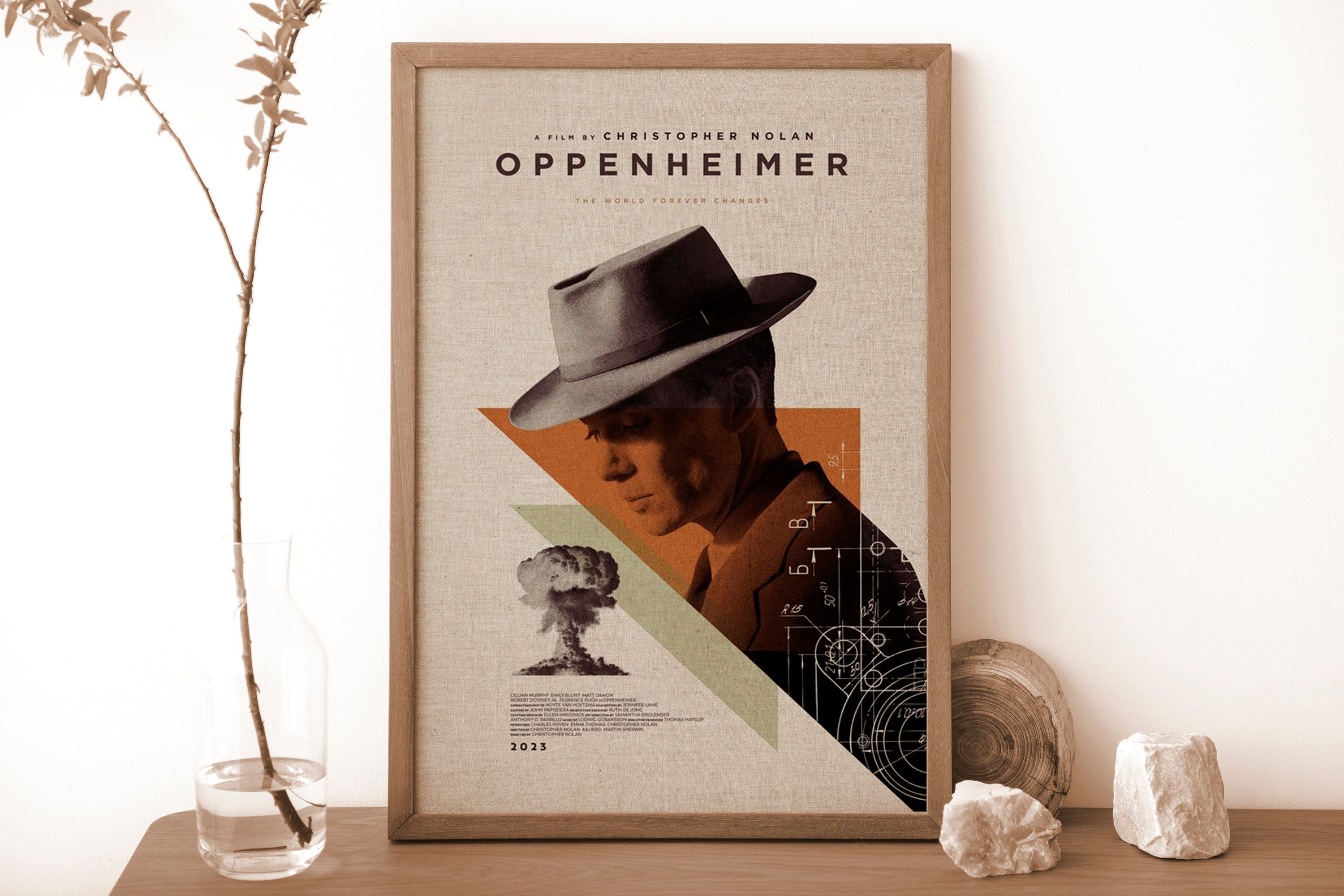 Oppenheimer Poster, Christopher Nolan Movie Poster