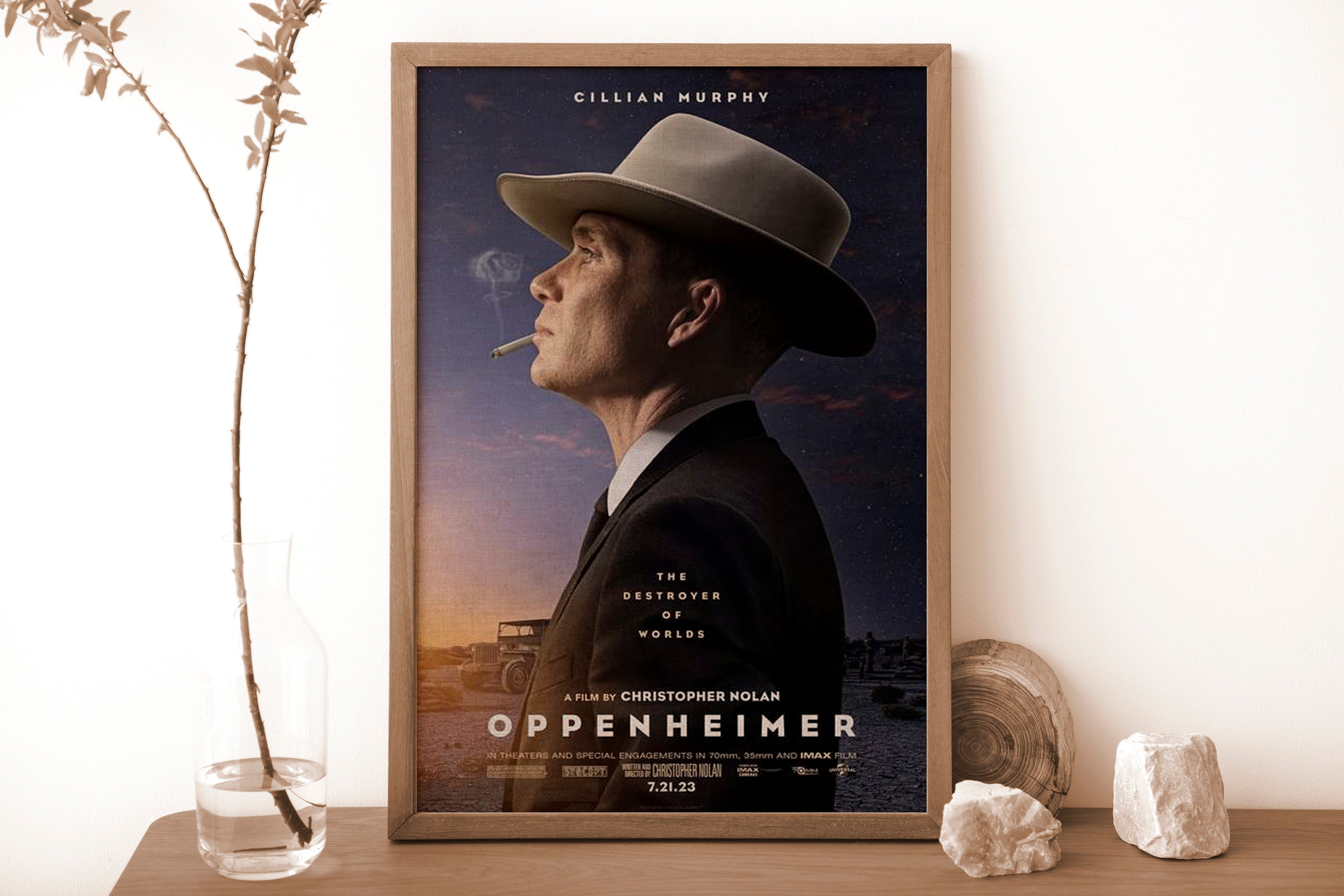 Oppenheimer Poster, Christopher Nolan Movie Poster, Oppenheimer Movie Premium Matte Vertical Poster