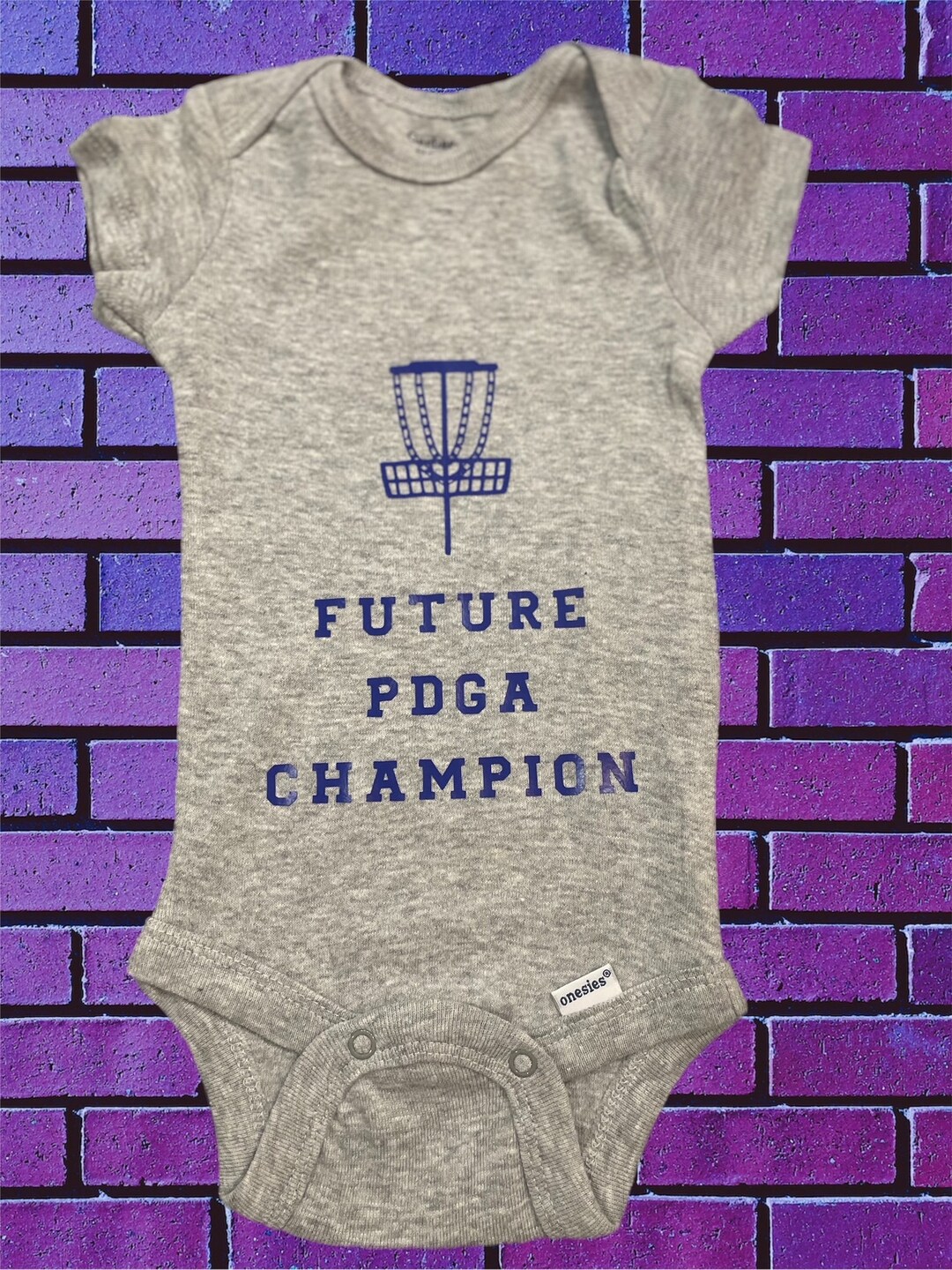 Disc Golf Champion Baby Onesie - Personalized Gifts, Disc Golf Gift ...