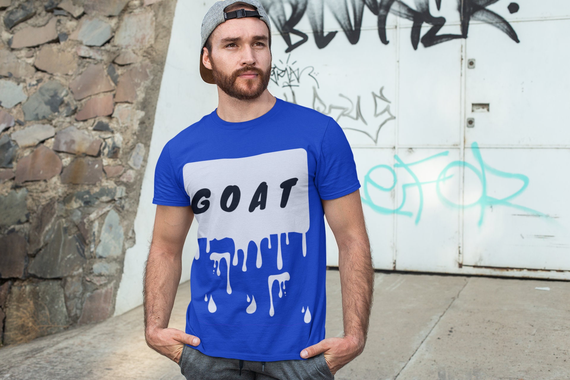 GOAT- Tee Shirt (white) - Etsy