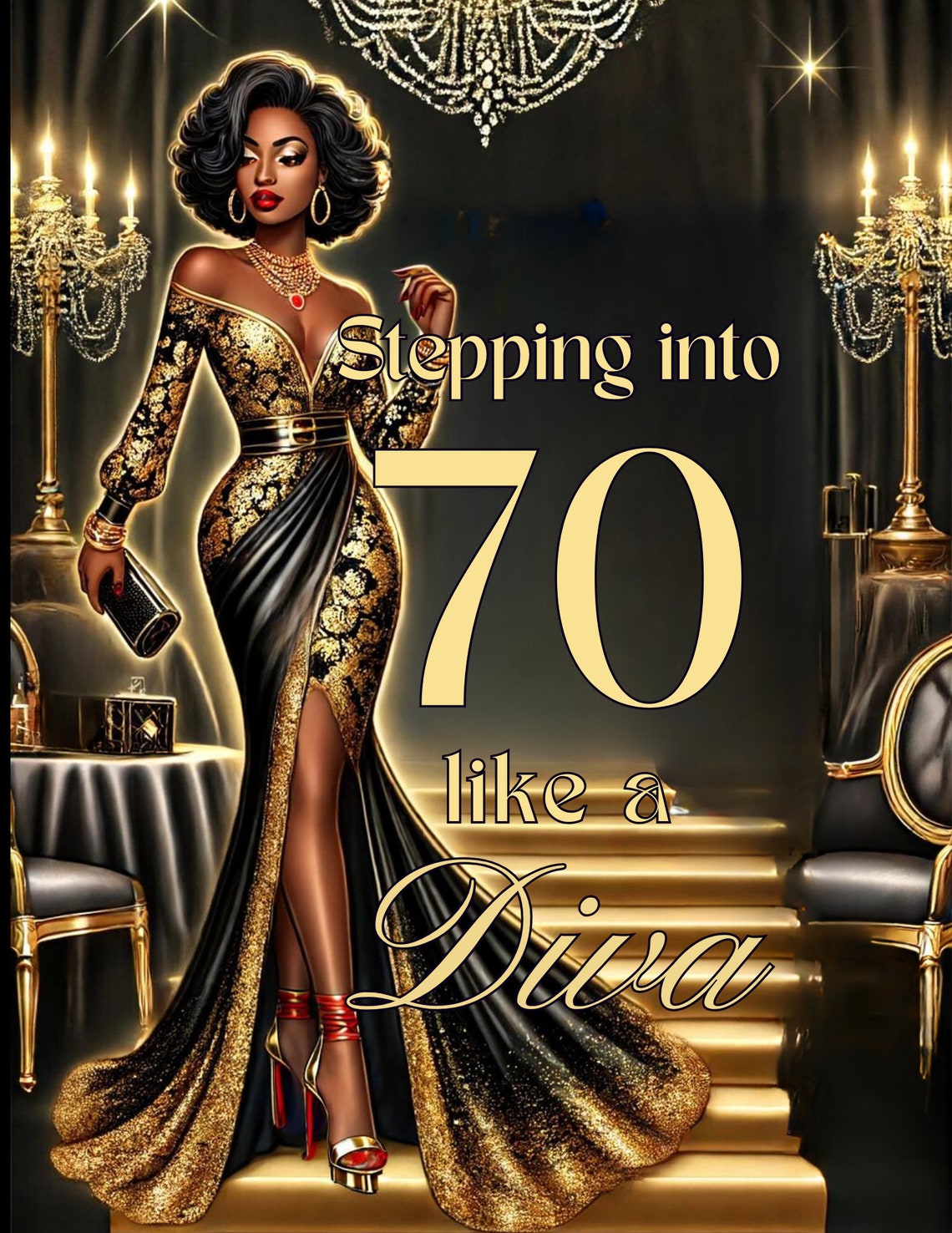 Stepping Into 40, 50, 60 and 70 Birthday Digital Image With Background ...