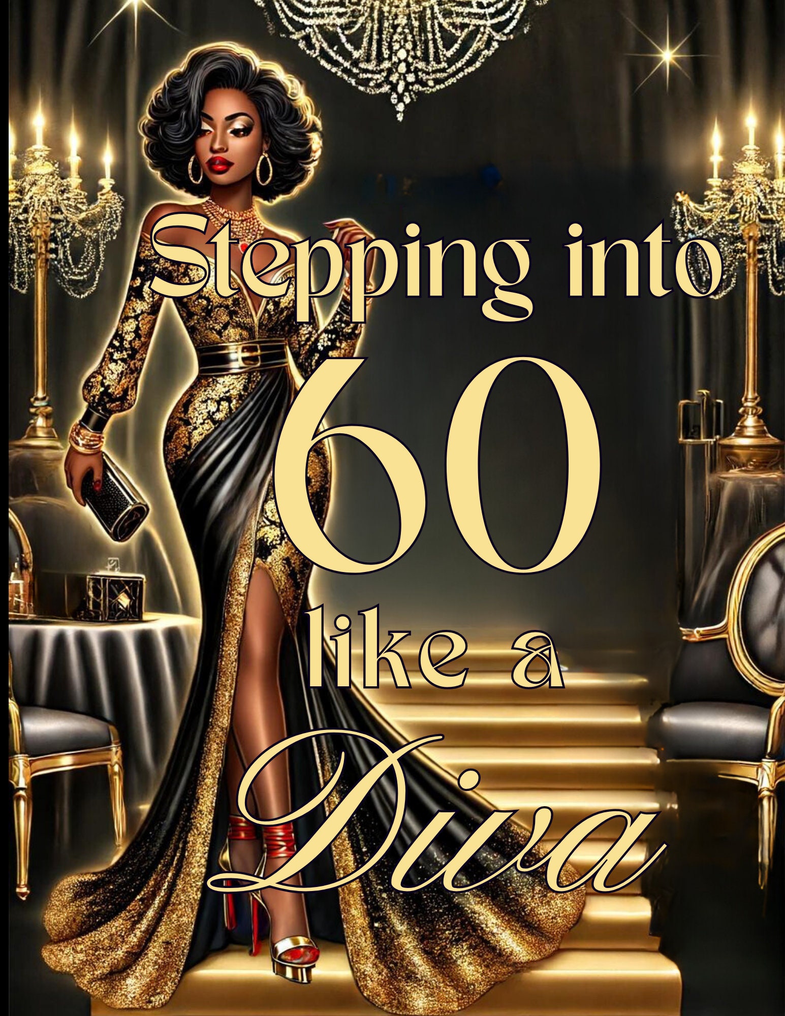 Stepping Into 40, 50, 60 and 70 Birthday Digital Image With Background ...