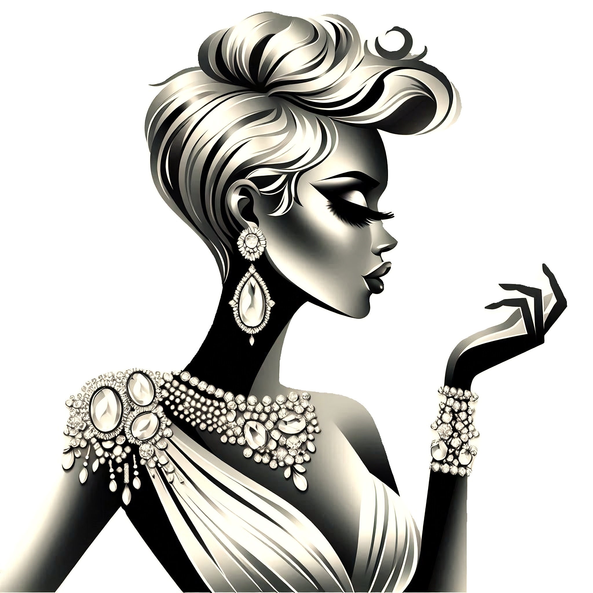 All About the Face Digital Art - Etsy