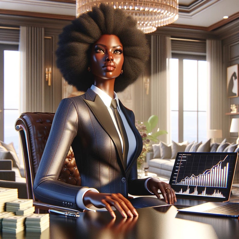 African American Boss Lady Making Moves and Money - Etsy